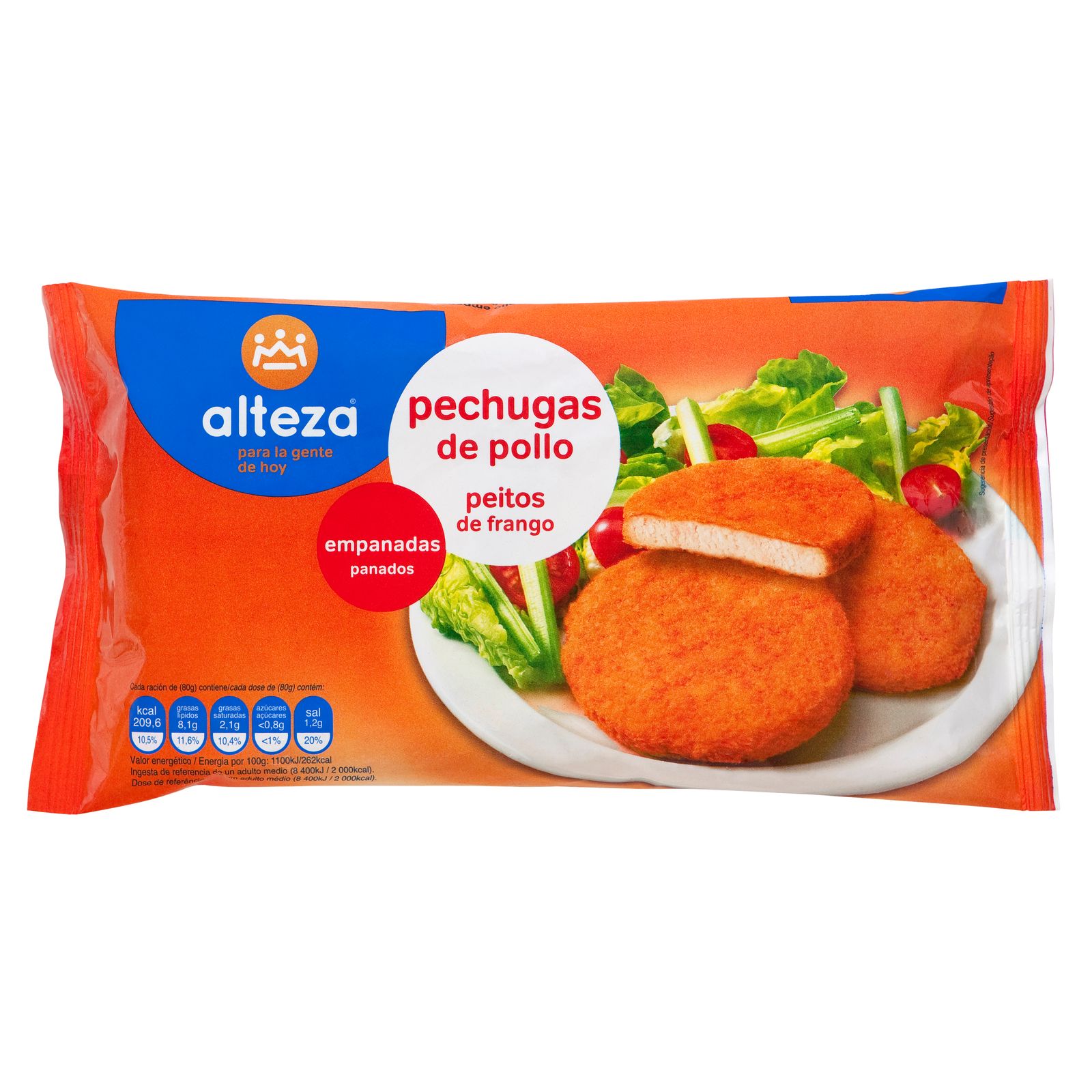 Pechuga de Pollo Empanado Congelado 300G | La tienda Online de Hiperber